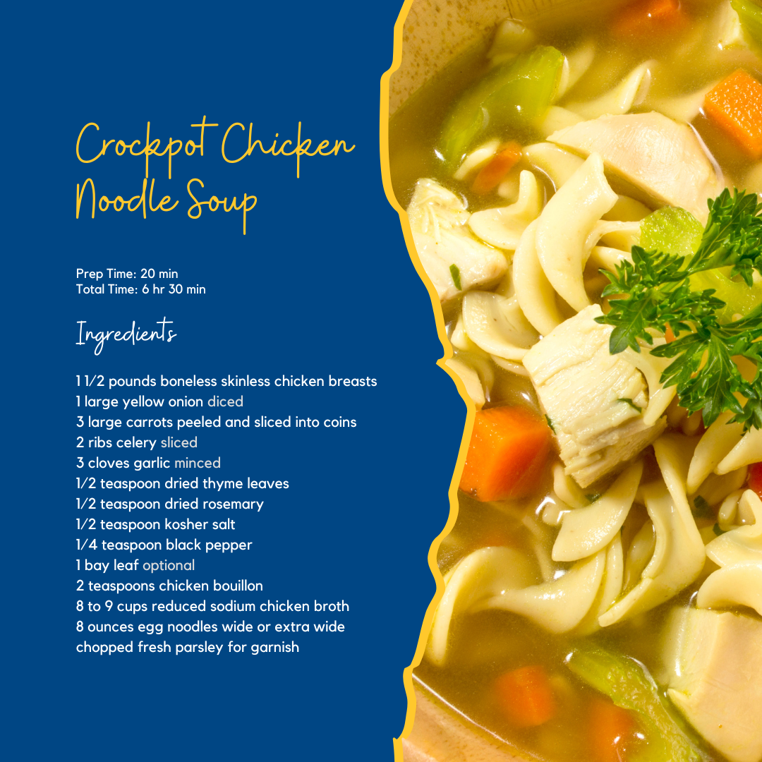 Slow Cooker Chicken Noodle Soup | Crow Wing Power